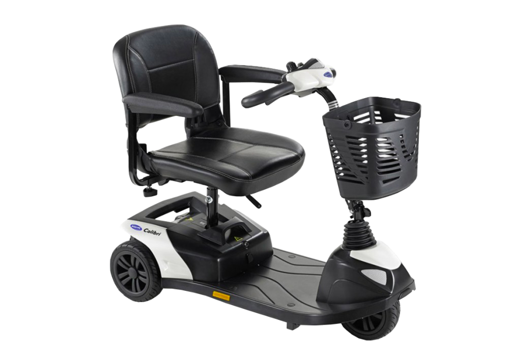 Scooter colibri 3 roues 8km/h gris argente