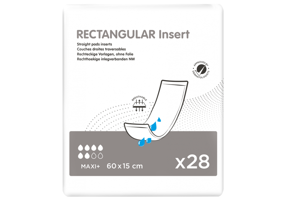 Ontex Rectangular Insert traversable Maxi Plus - Incontinence ...