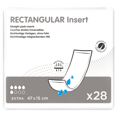 Ontex Rectangular Insert Extra traversable - Sachet de 28 - Energie Médical