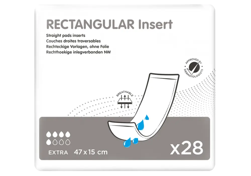 Ontex Rectangular Insert Extra traversable - Sachet de 28 - Energie Médical