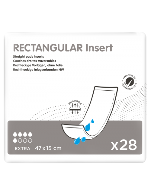 Ontex Rectangular Insert Extra traversable - Sachet de 28 - Energie Médical