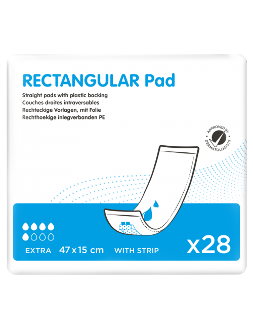 Ontex Rectangular Pad Extra Intraversable 47x15 cm - Incontinence ...
