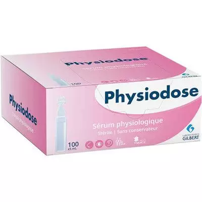 Serum physiologique Physiodose - Unidoses de 5ml au meilleur prix